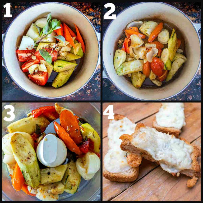 Easiest Roasted Vegetable Soup with Cheese Crostini - Only Gluten Free ...