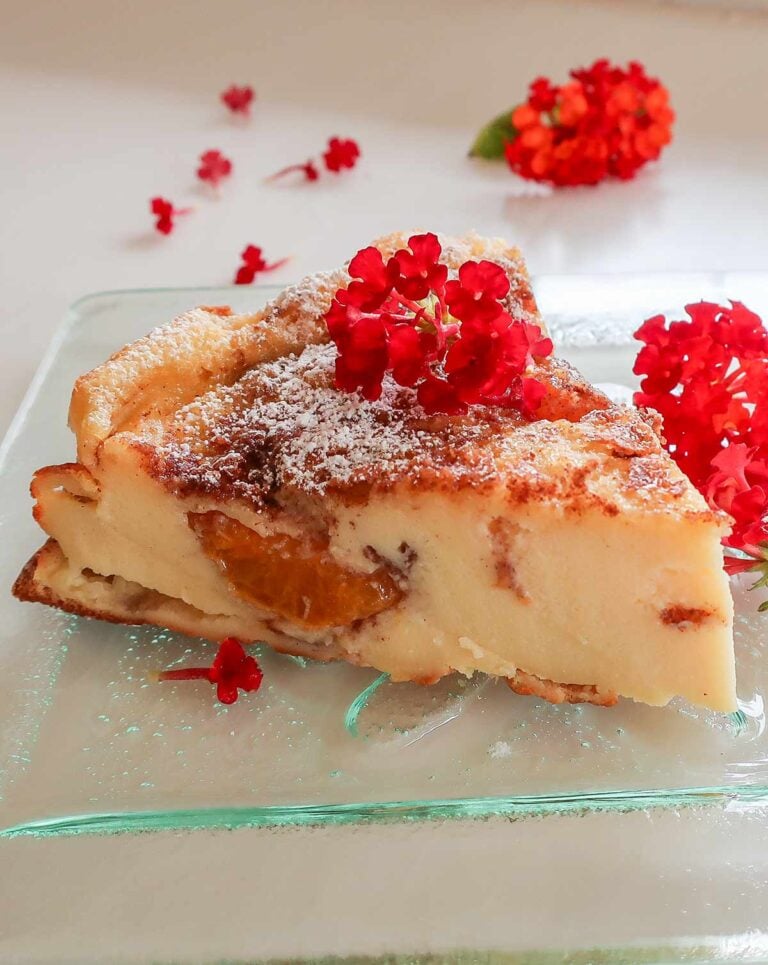 Flourless High-Protein Custard Cake with Fruit (230 Calories, Gluten-Free)